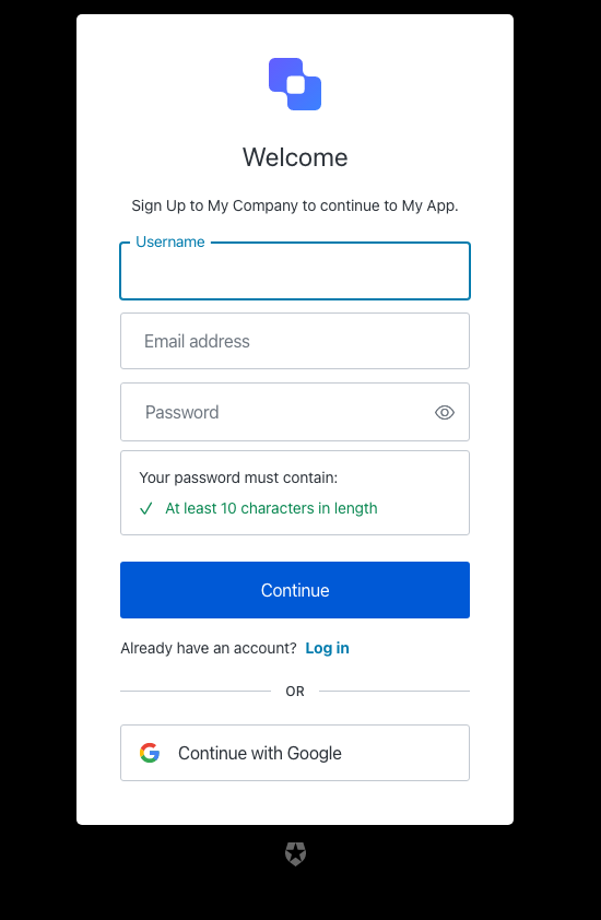 Customize Universal Login Page Templates